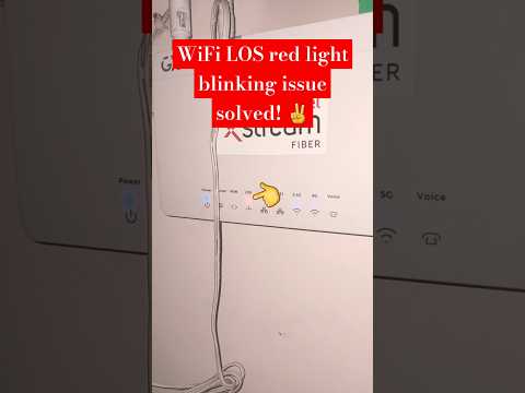 ๐ค โ๏ธ Problem Solved! WIFI Router "LOS Red Light Blinking" ๐ด๐ #shorts #internet #technology #solution