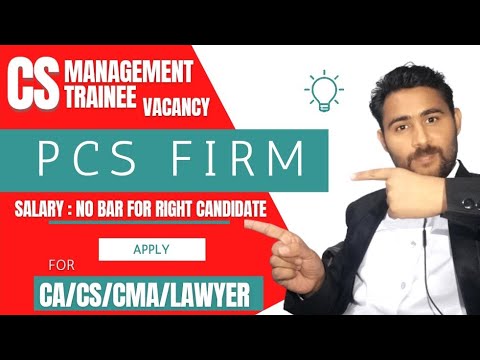 CS MANAGEMENT TRAINEE VACANCY SEMI QUALIFIED COMPANY SECRETARY VACANCY CS JOB IN DELHI #csjob
