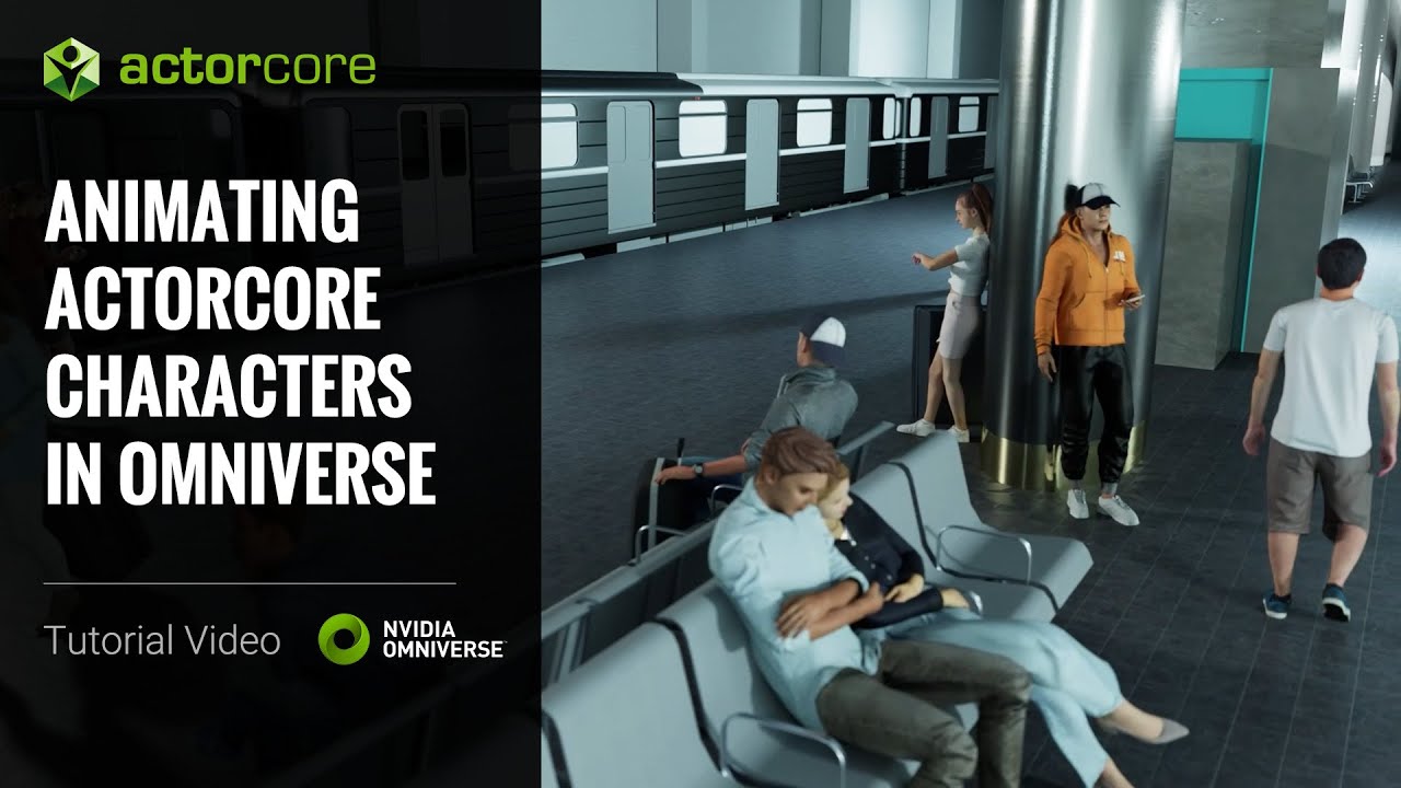 actorcore 3d character animation in nvidia omniverse