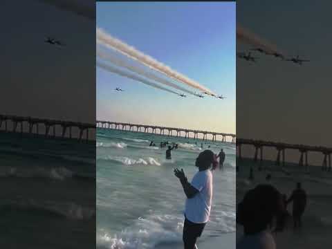Casino Beach; Blue Angels in flight!!! #breakingnews #pensacola #florida