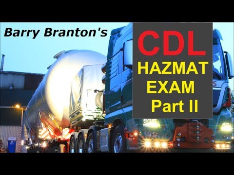 Hazardous Materials HAZMAT Endorsement Exam Questions and Answers Part ...