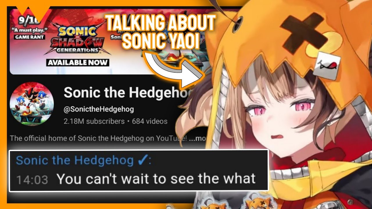 Gigi was Caught Red-Handed by the Official Sonic Youtube Account while Talking about Hedgehog Yaoi