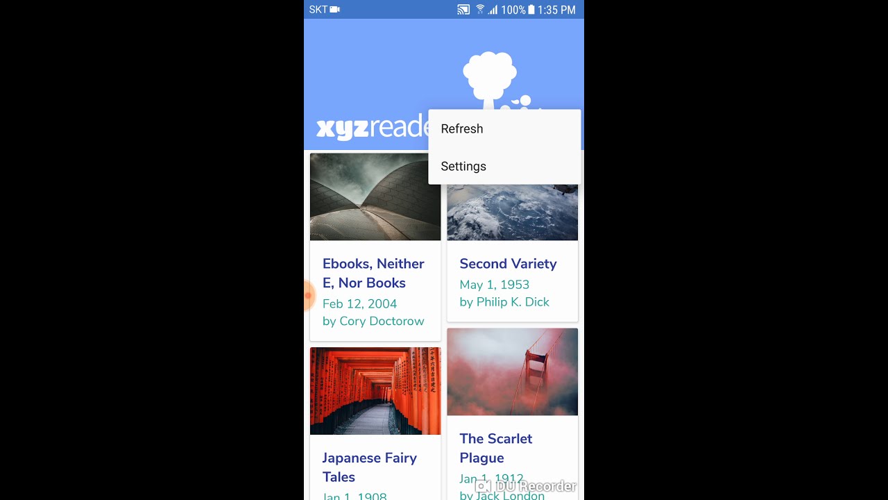XYZ Reader App for Udacity Android Developer Nanodegree
