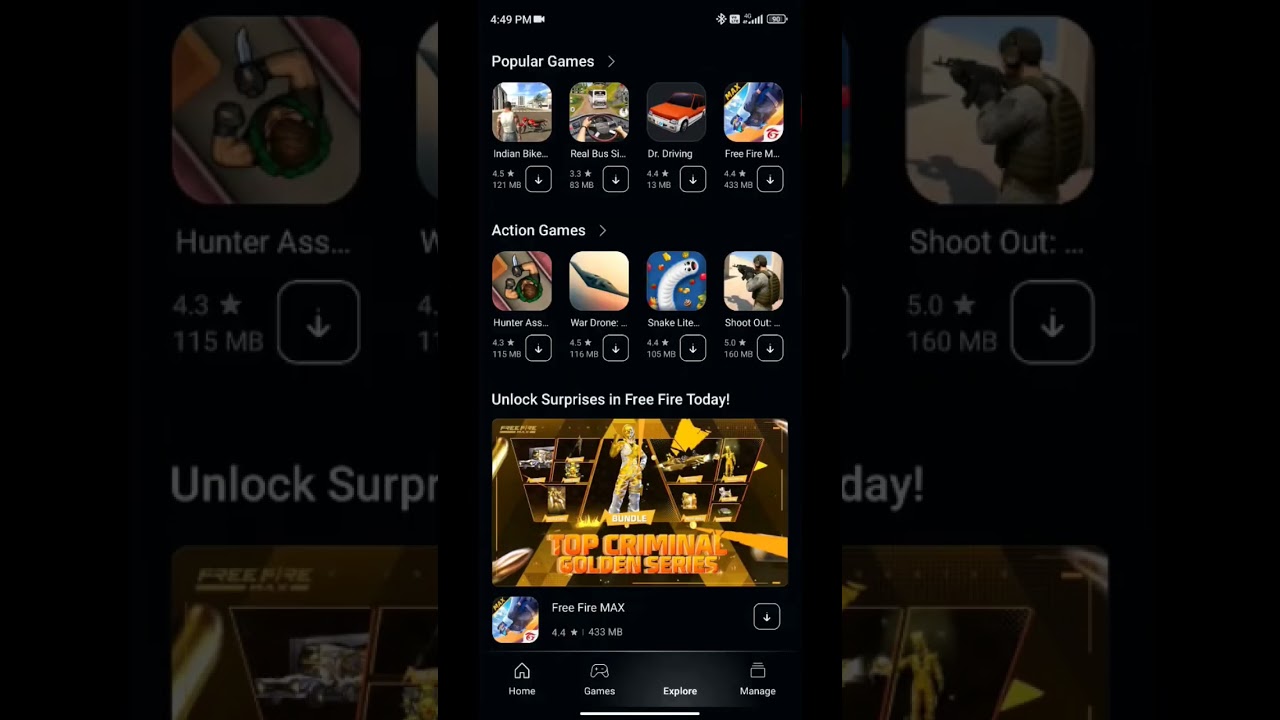 Indus Appstore interface