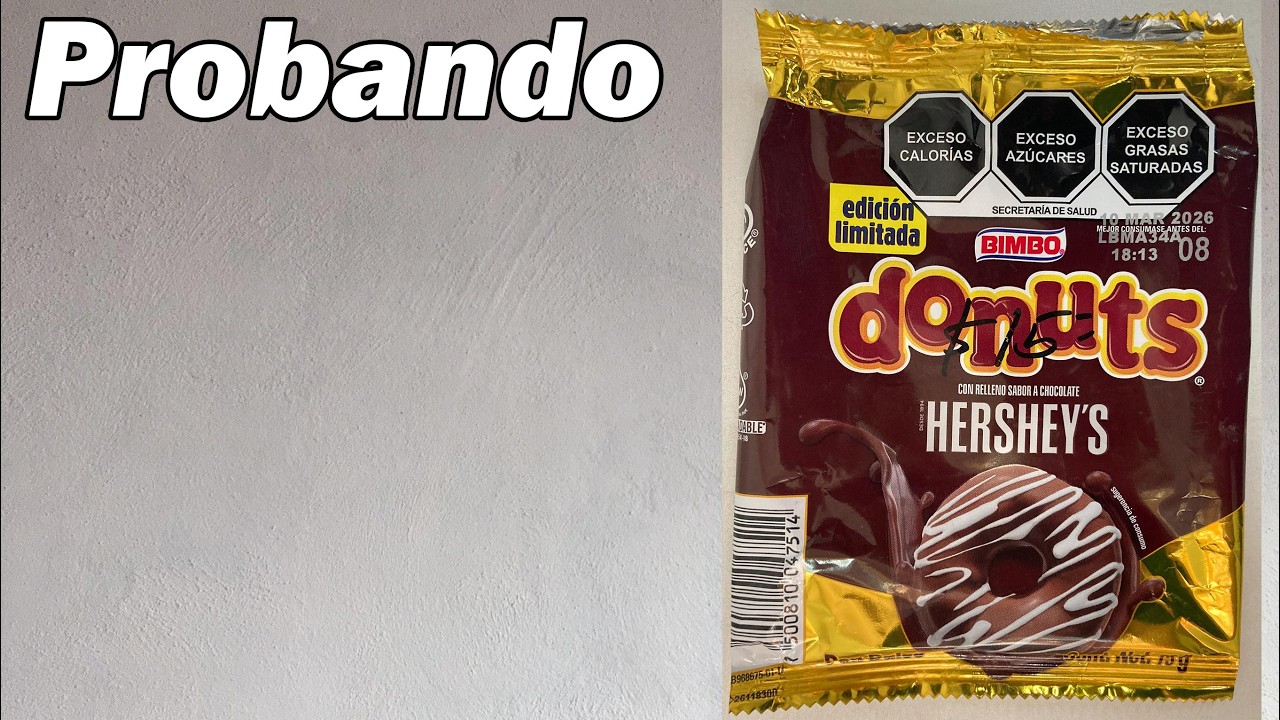 Trying Bimbo Hershey's Chocolate Donuts