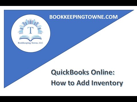QuickBooks Online: How to Add Inventory
