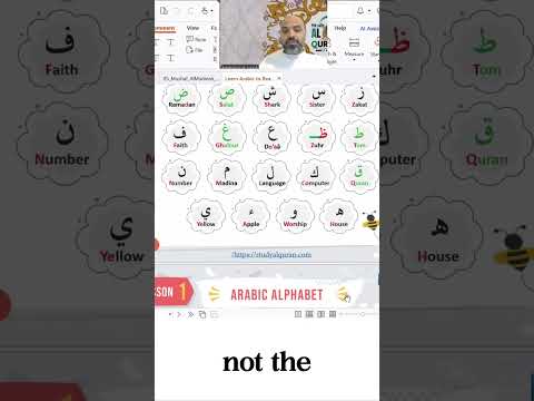 Lestign and repeat Arabic aplhapet