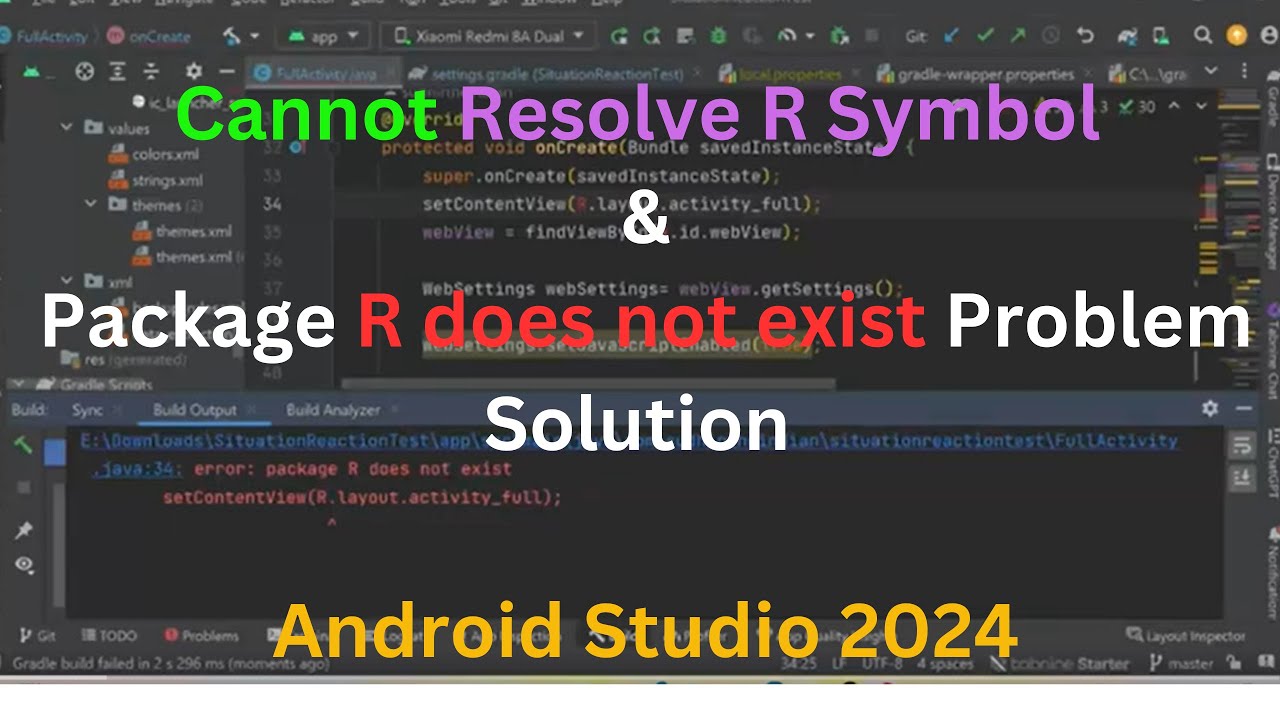 Package R does not exist Problem Solution in Android Studio