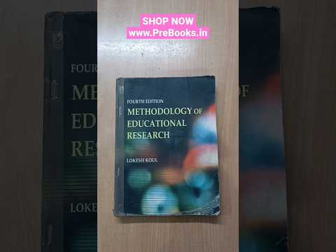 Methodology Of Educational Research by Lokesh Koul SHOP NOW: www.PreBooks.in #viral #shorts