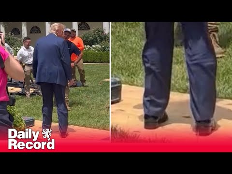 Donald Trump fans fear dementia as 'catheter' spotted in his trousers ...