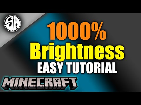 How to Change Minecraft Brightness to 1000% - Java Edition