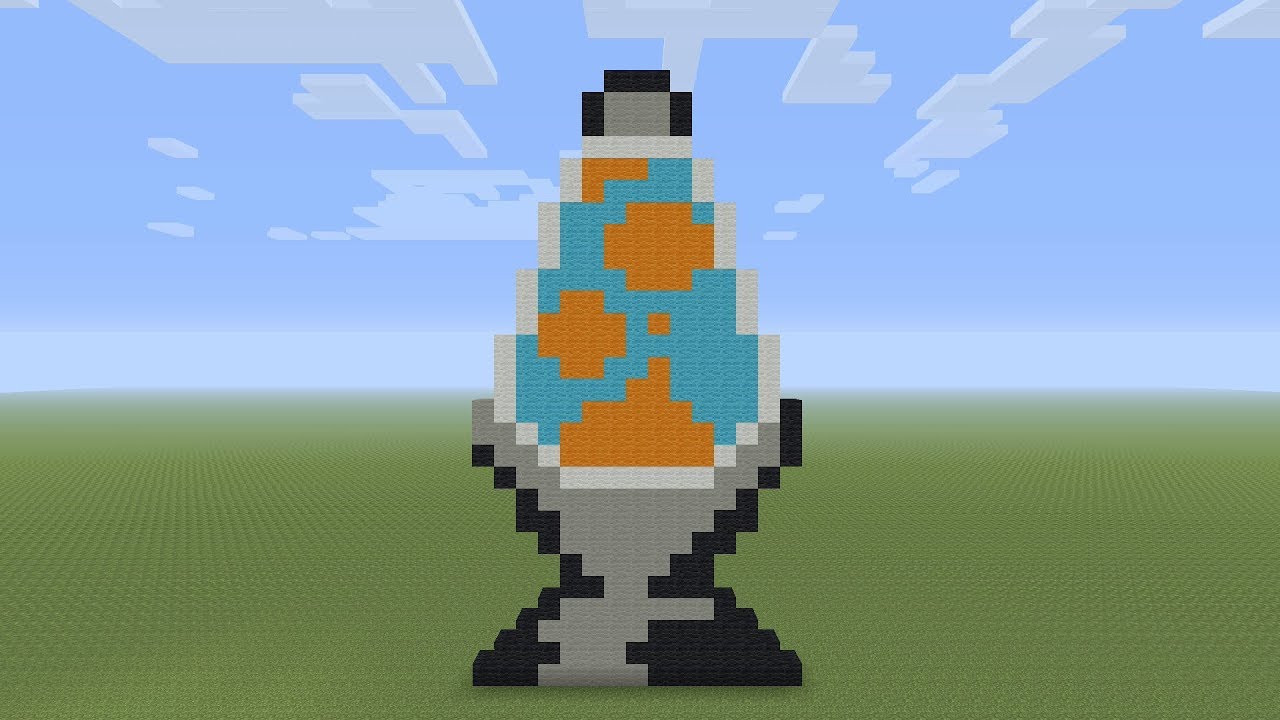 Minecraft Pixel Art - Lava Lamp