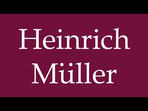 How to Pronounce ''Heinrich Müller'' Correctly in German