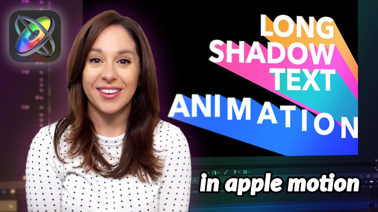 Long Shadow Text Animation | Apple Motion Tutorial