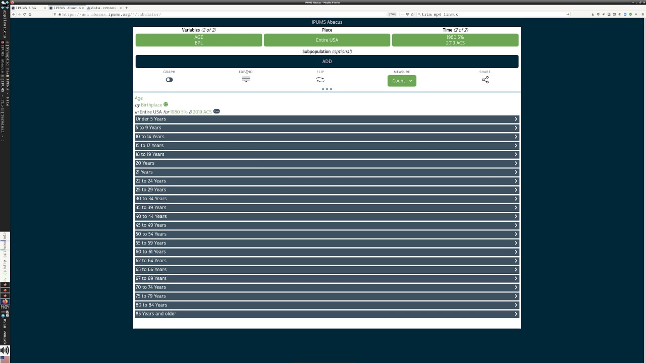 IPUMS USA, part 2 (longitudinal Census microdata)