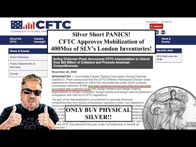 CFTC Approves Mobilization of 400 Million Ounces of SLV Silver Amidst ...