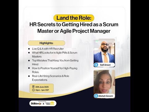 Land a Role: HR Secrets to Getting Hired as a Scrum Master or Agile Project Manager
