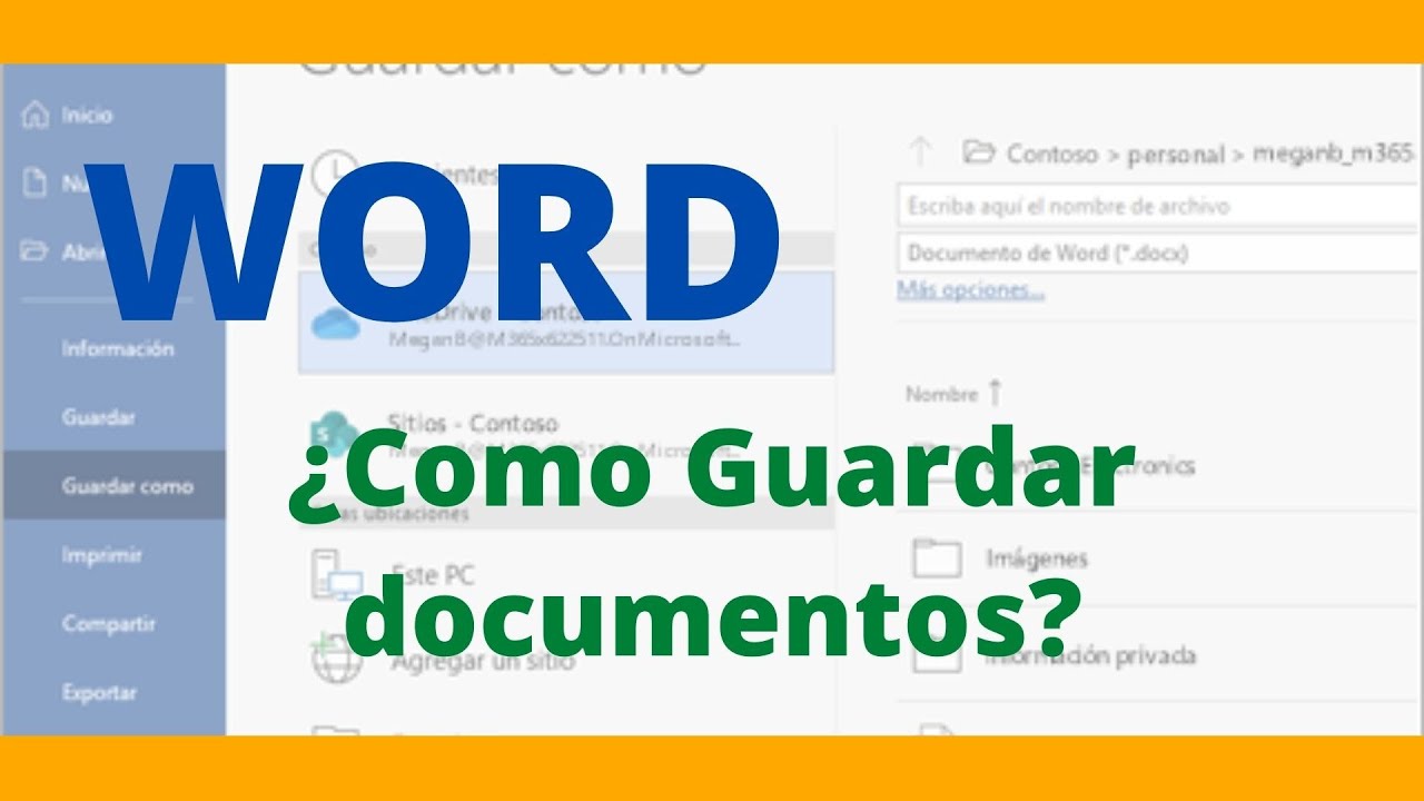 Como GUARDAR un documento en WORD | Word 2021 Tutorial gratís