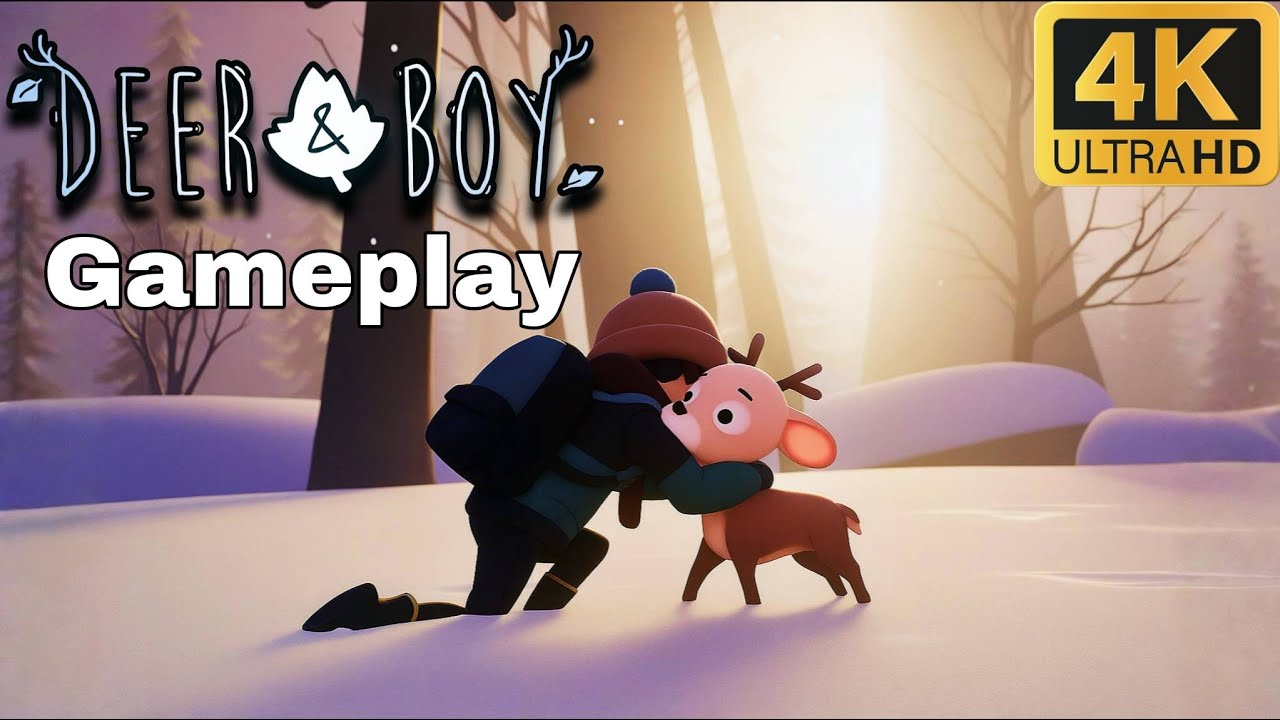 Deer & Boy Gameplay - An Upcoming Adventure Game [4K-60FPS]