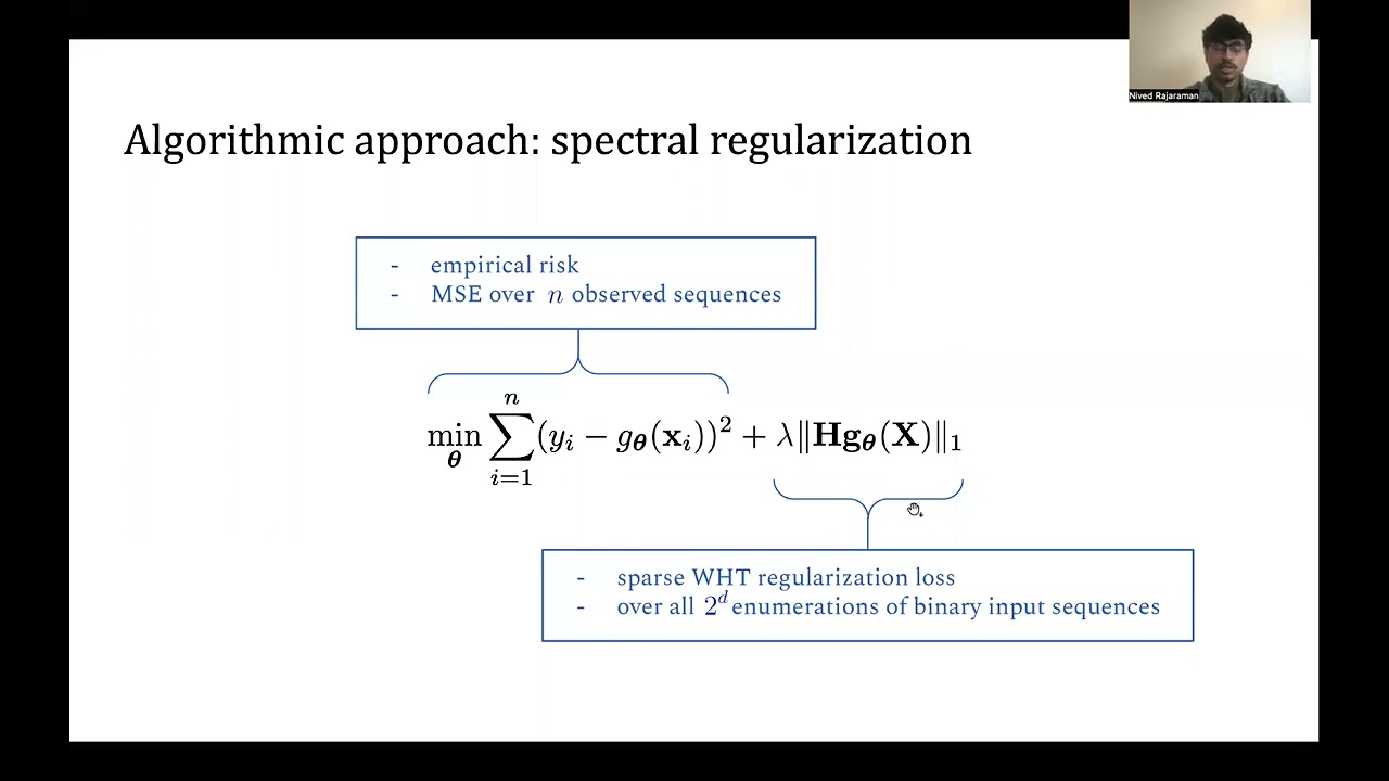TMLR 2023: Spectral Regularization Allows Data-frugal Learning over Combinatorial Spaces