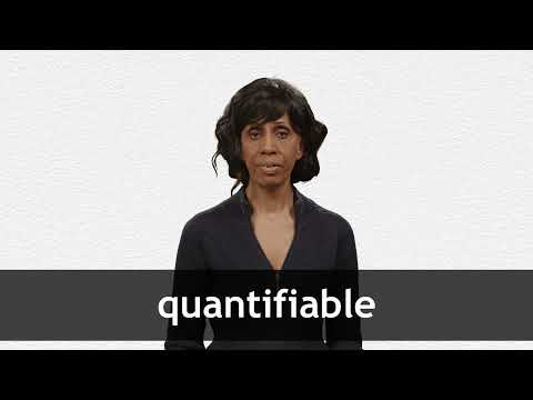 QUANTIFIABLE - Definition & Translations | Collins English Dictionary