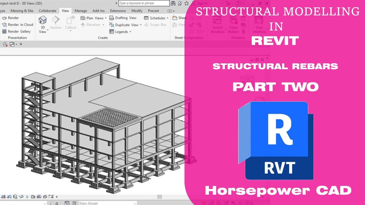 Structural Modeling In Revit || Structural Rebars Part Two @horsepowercad 