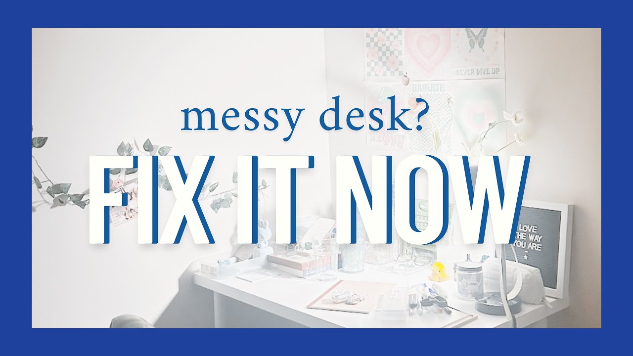 💡FOCUS HACK #1 - Let's Reset Your Desk for a Productive & Aesthetic Study Session - The Focus Lab