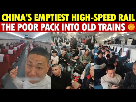 China’s Emptiest Homeward High-Speed Train Ever, Completely Empty! The ...