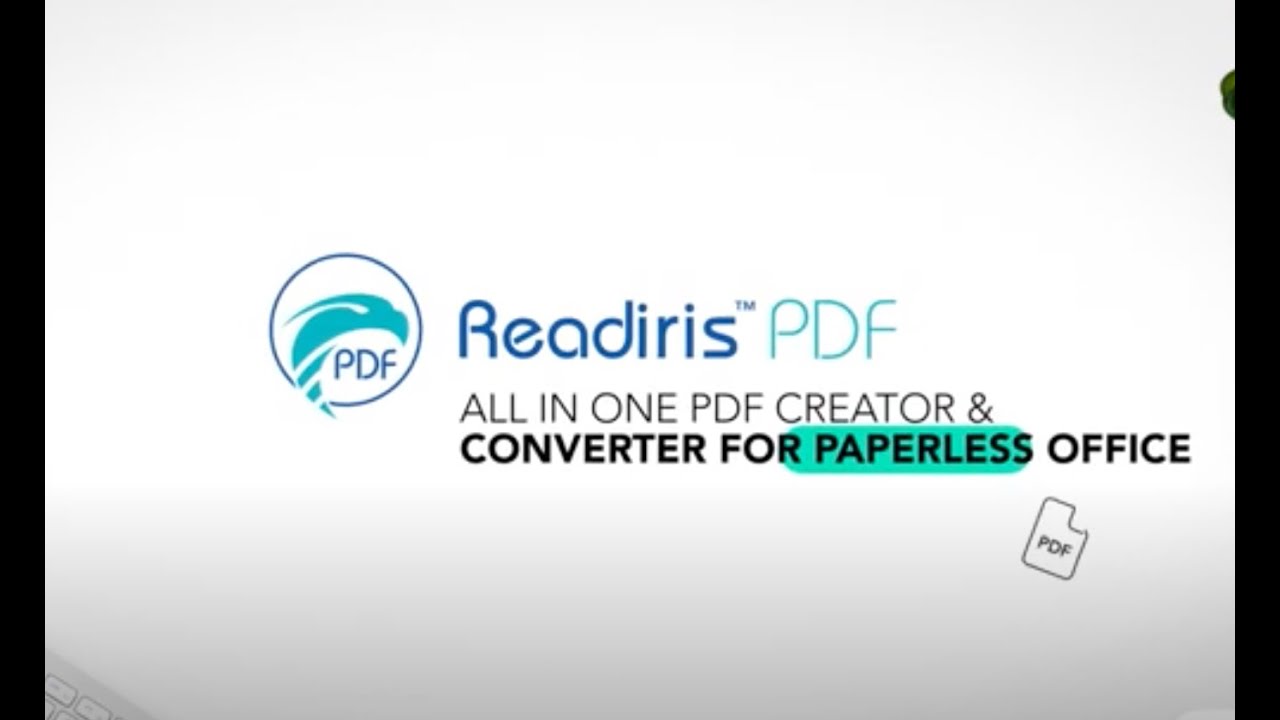 ReadIRIS PDF 23 -  ULTIMATE solution to Convert, Manage, Edit, Redact your PDF's for MAC & Windows.