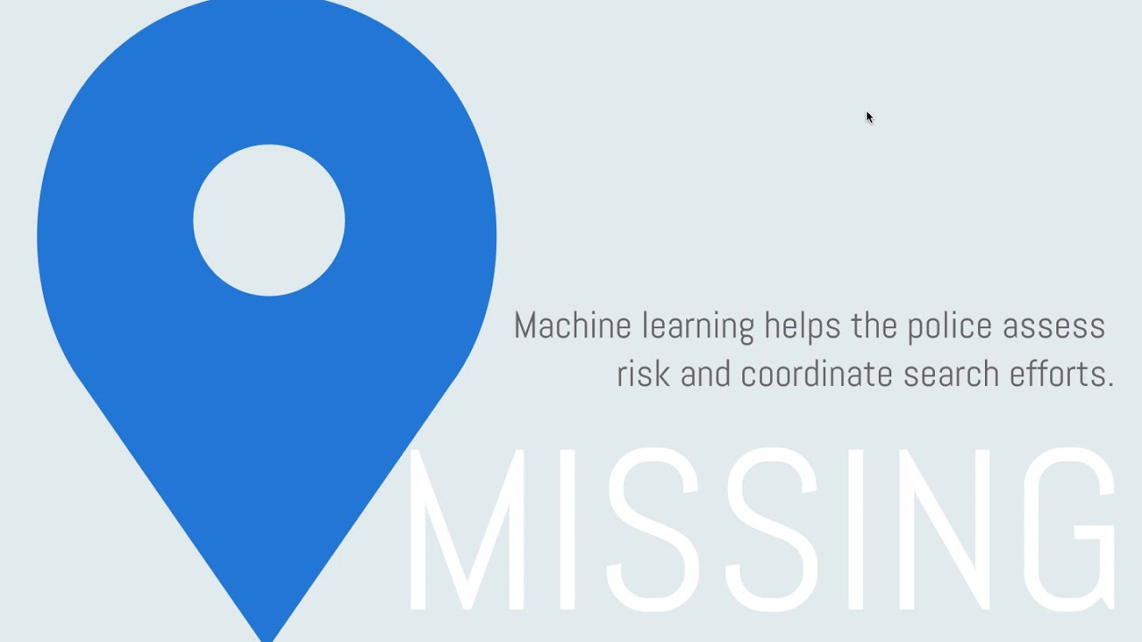 Missing Demo - Finding people using machine learning