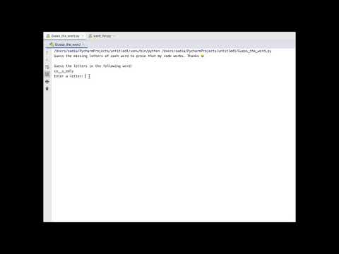 Guess the Words- Python
