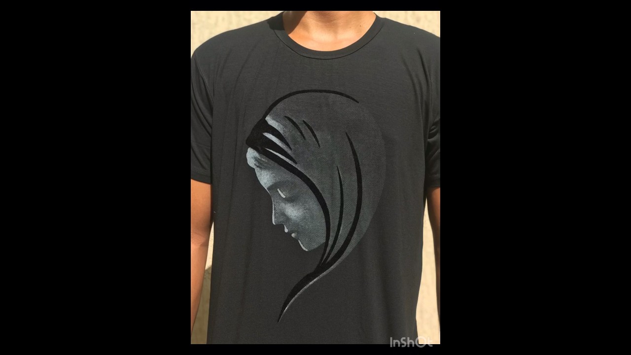 Camisa Masculina Preta Nossa Senhora do Silêncio