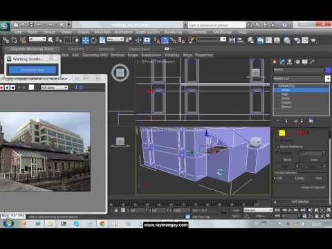 3ds Max Exercise Building Low Poly part 6 | trainusnow.com
