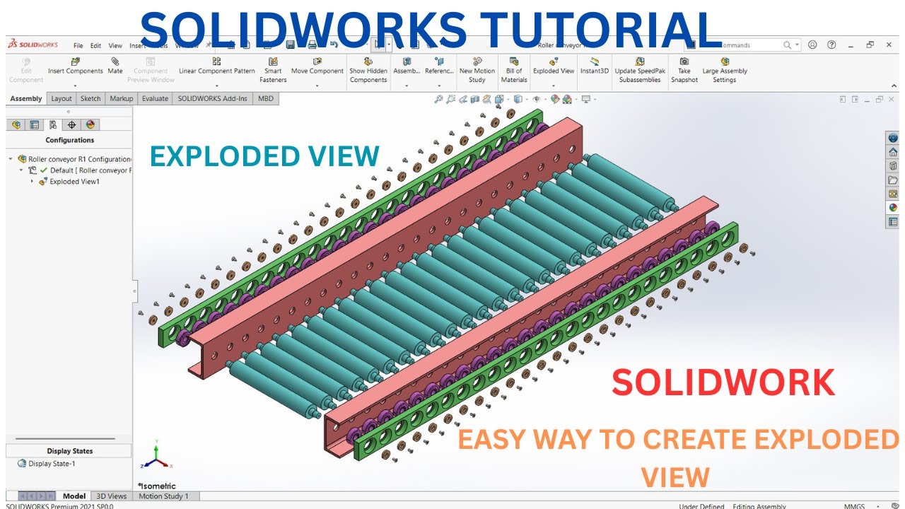 SolidWorks Exploded View Tutorial | Complete Assembly Breakdown Guide