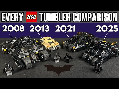 COMPARISON: Every LEGO Batman TUMBLER Set (2008, 2013, 2021, 2025)