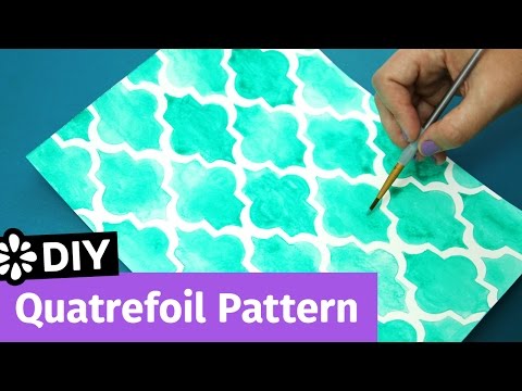 DIY Quatrefoil Pattern | Easy Notebook Cover Idea | Sea Lemon