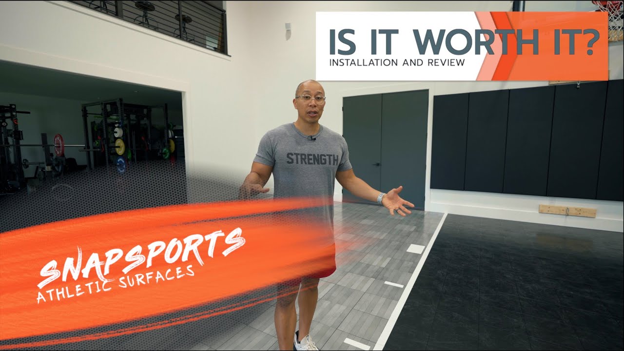 Snap Sports Flooring Installation and Review | HOME GYM