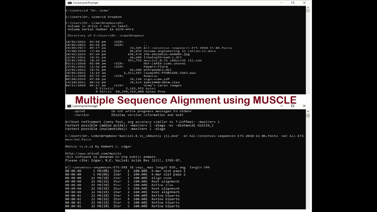 How to Generate Multiple Sequence Alignment using MUSCLE| Tutorial 5~ Analytical Tutorials
