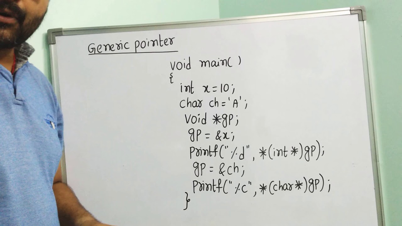 C programming : Pointers - Generic Pointer