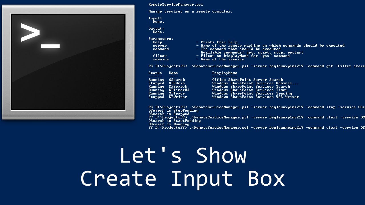 Let's Show #154 - Batch Tutorial - Create Input Box