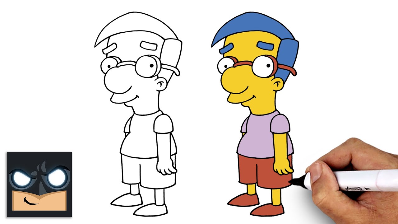 How to Draw Milhouse | The Simpsons