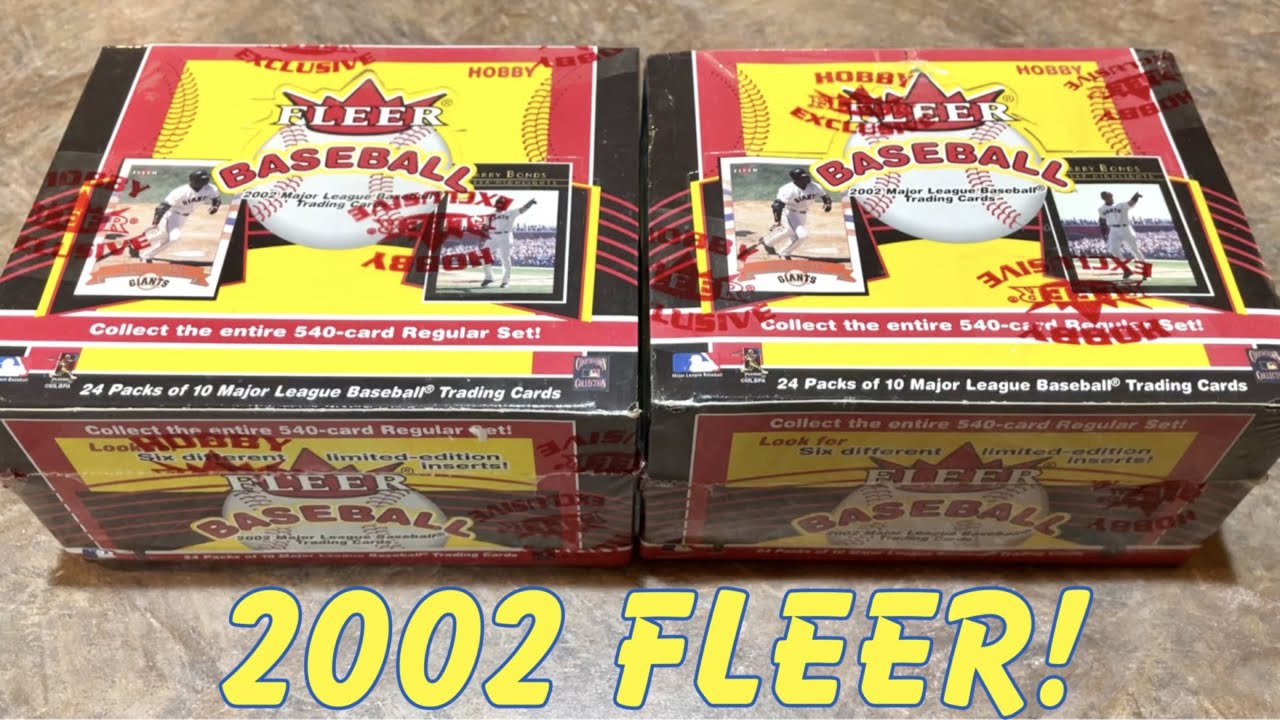 HOF RELIC! 2002 FLEER HOBBY BOX OPENING x 2! (Throwback Thursday!)
