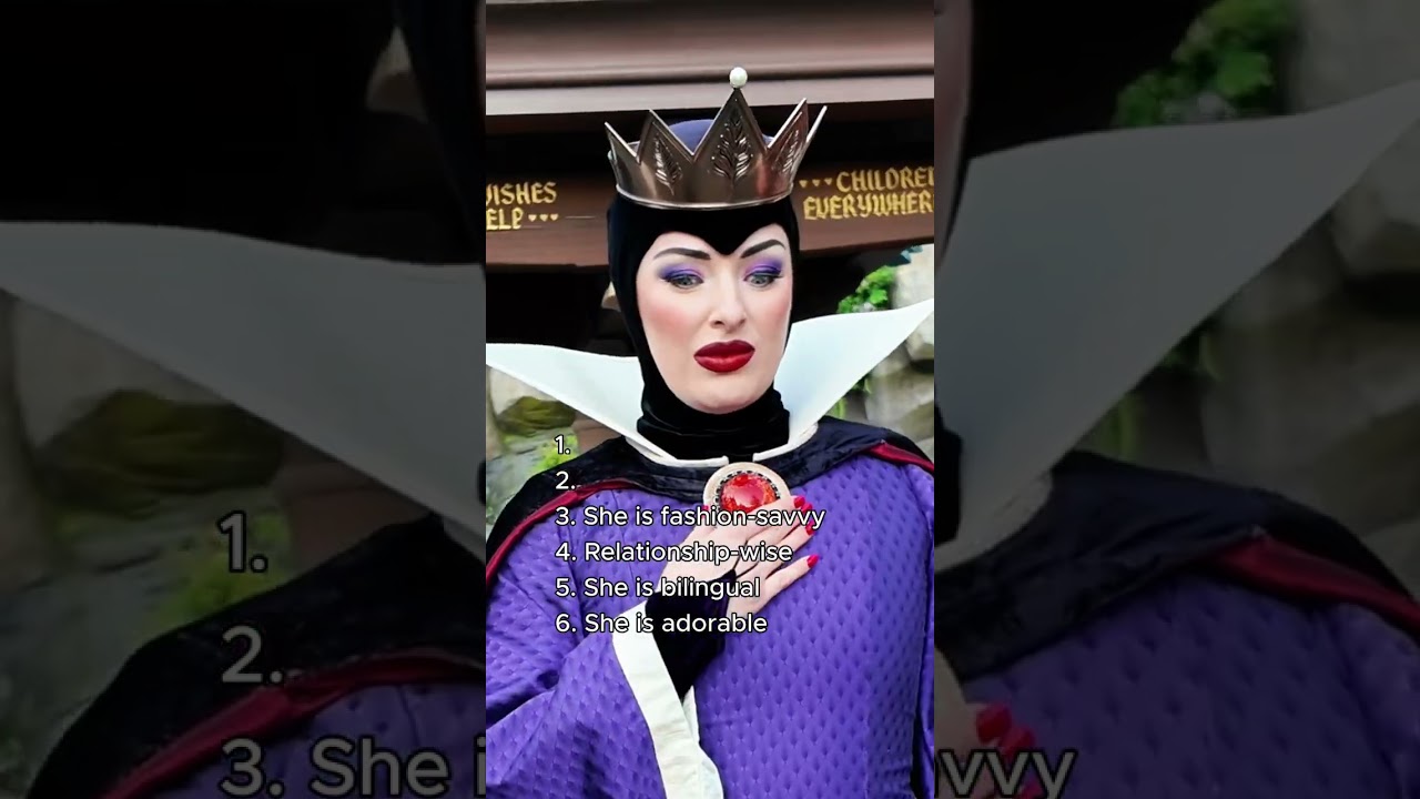 The Evil Queen Slays at Disneyland 👑 Polite, Stylish, Bilingual… and Totally Iconic