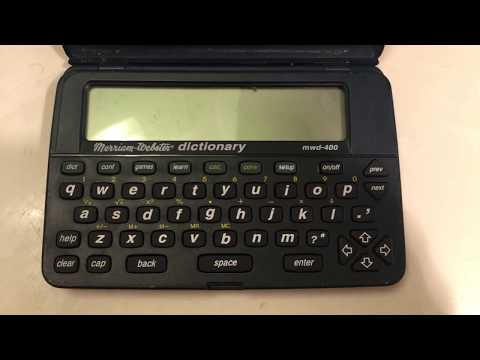 Vintage Franklin Electronic Dictionary MWD-400 Merriam Webster Pre-owned