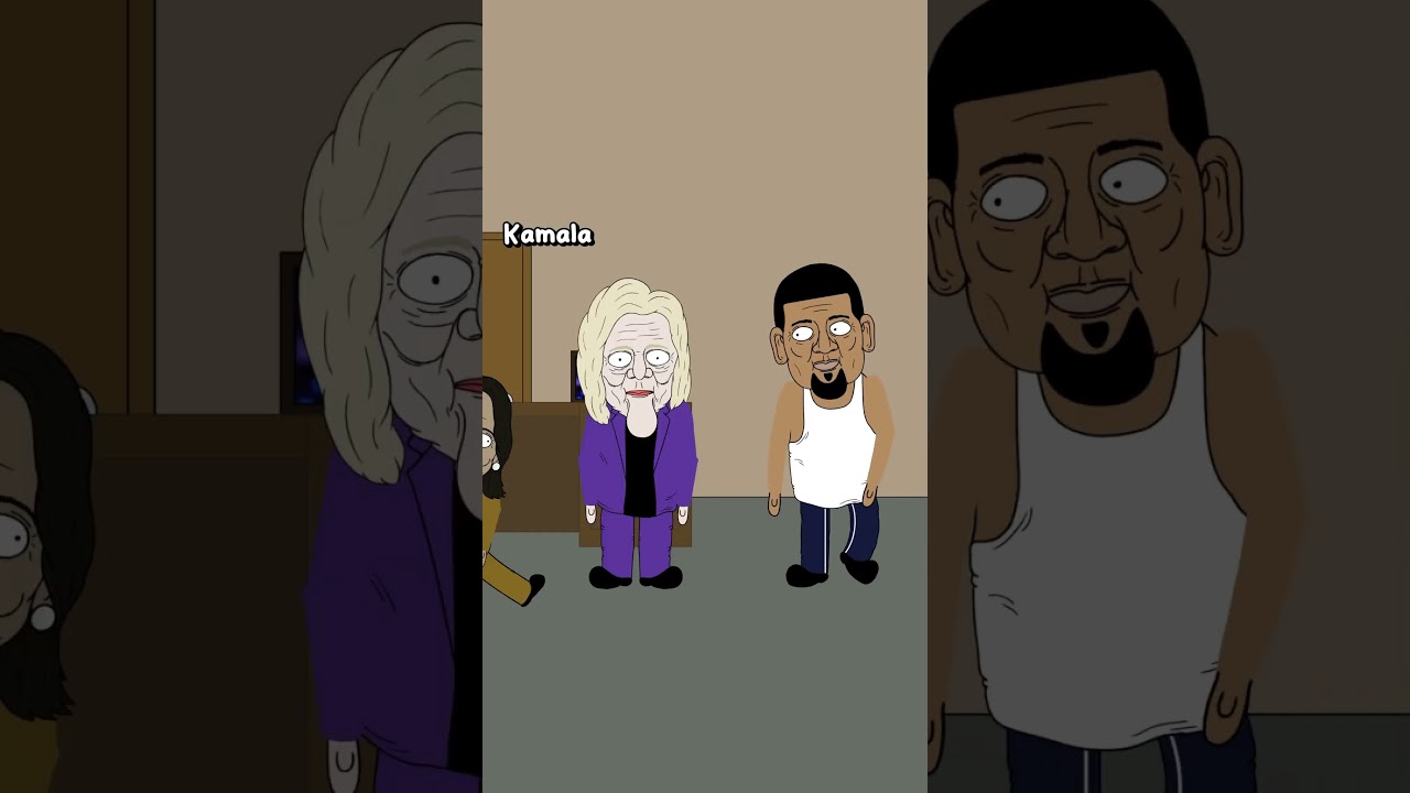Kamala is worried about the election results #animation #satire #kamalaharris #election #albarryshow
