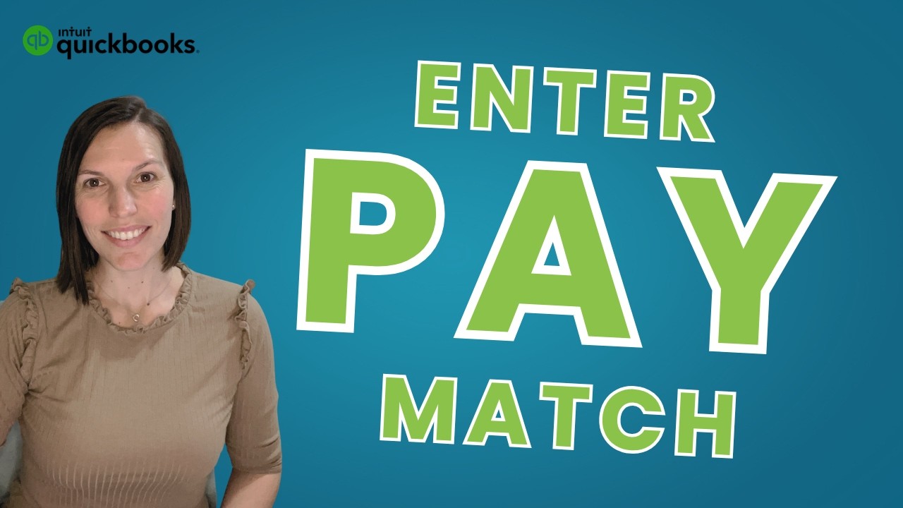 QuickBooks Online Bill Workflow: Enter, Pay, Match