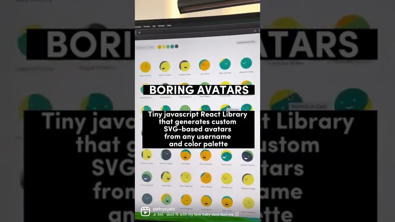 React Library that you can't miss - Boring Avatars