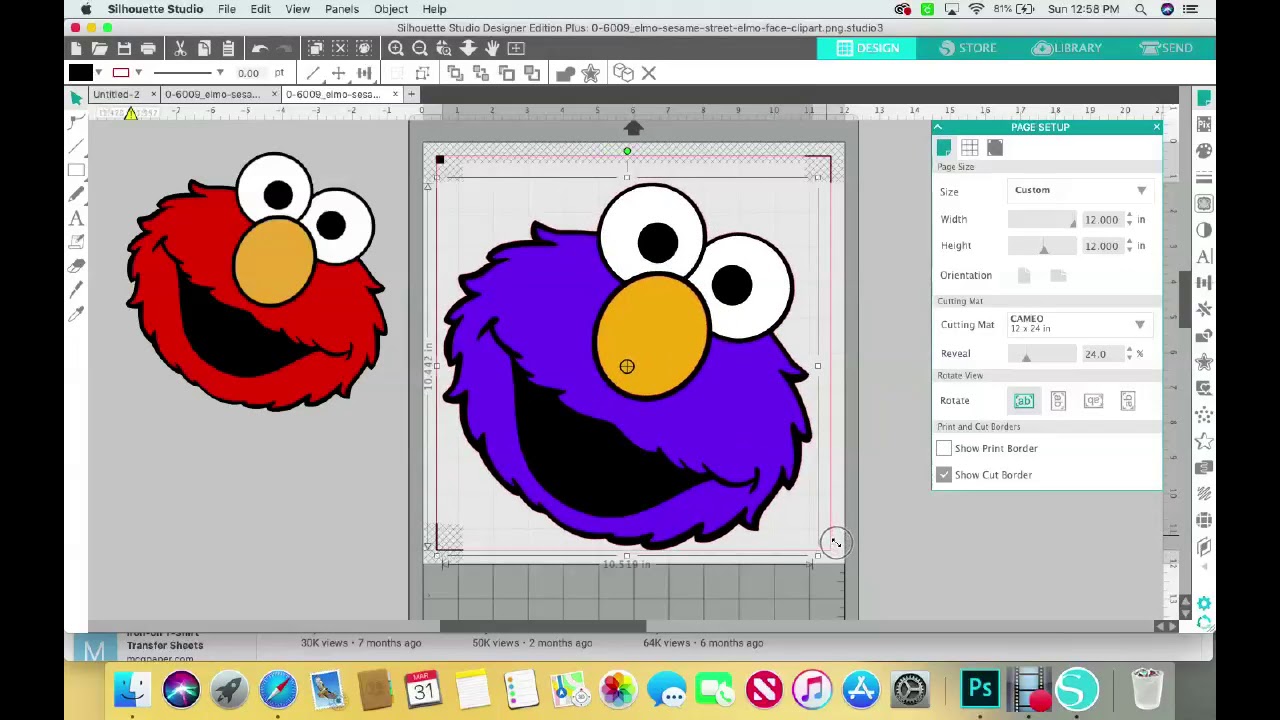 Remix Elmo Print and cut
