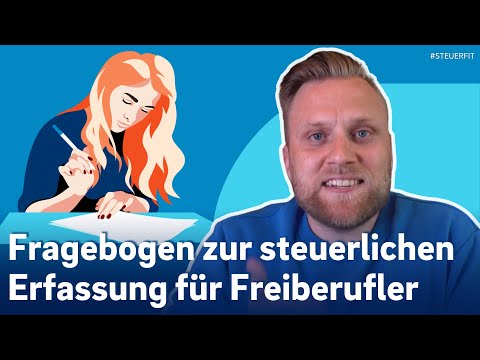 Fragebogen zur steuerlichen Erfassung mit ELSTER online 2025 | Freiberufler Anleitung