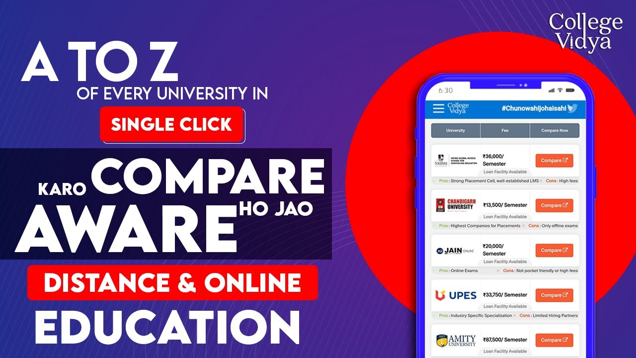 Walkthrough of Compare Feature: Compare 75+ Universities at One Click